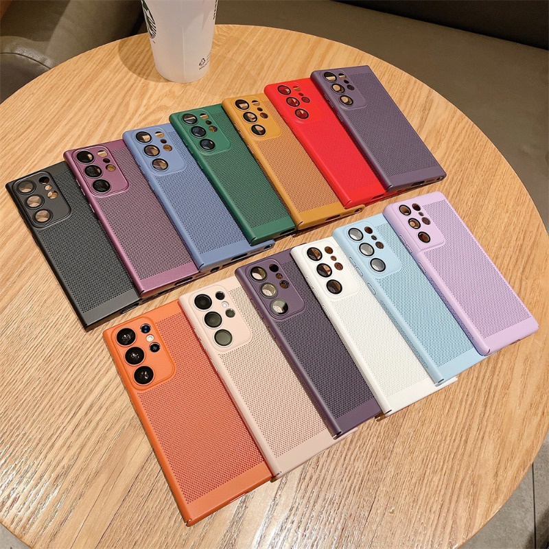 Heat Dissipation Cooling Mesh Phone Case For Samsung Galaxy A33 A53 A73 ...
