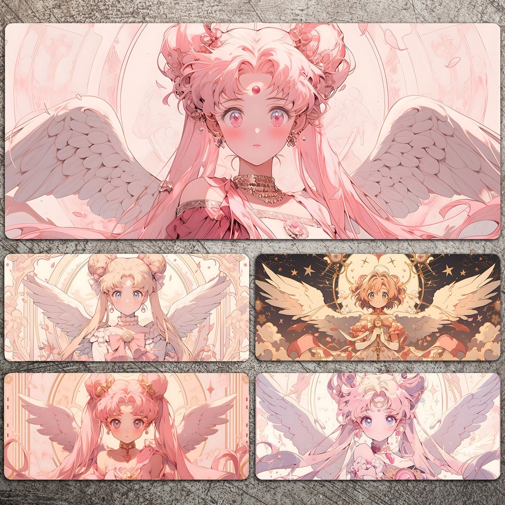 COD Sailor Moon Oversized Thick Overlock Gaming Female Mouse Keyboard ...