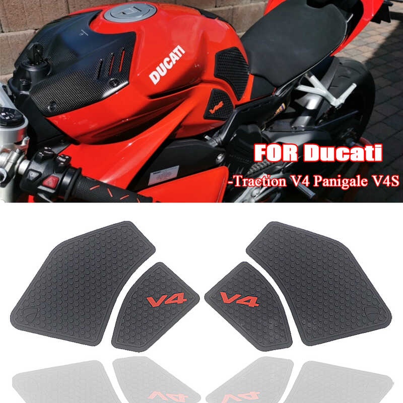 V4 Streetfighter Motorcycle Fuel Tank Grip Pads Knee FOR Streetfighter ...