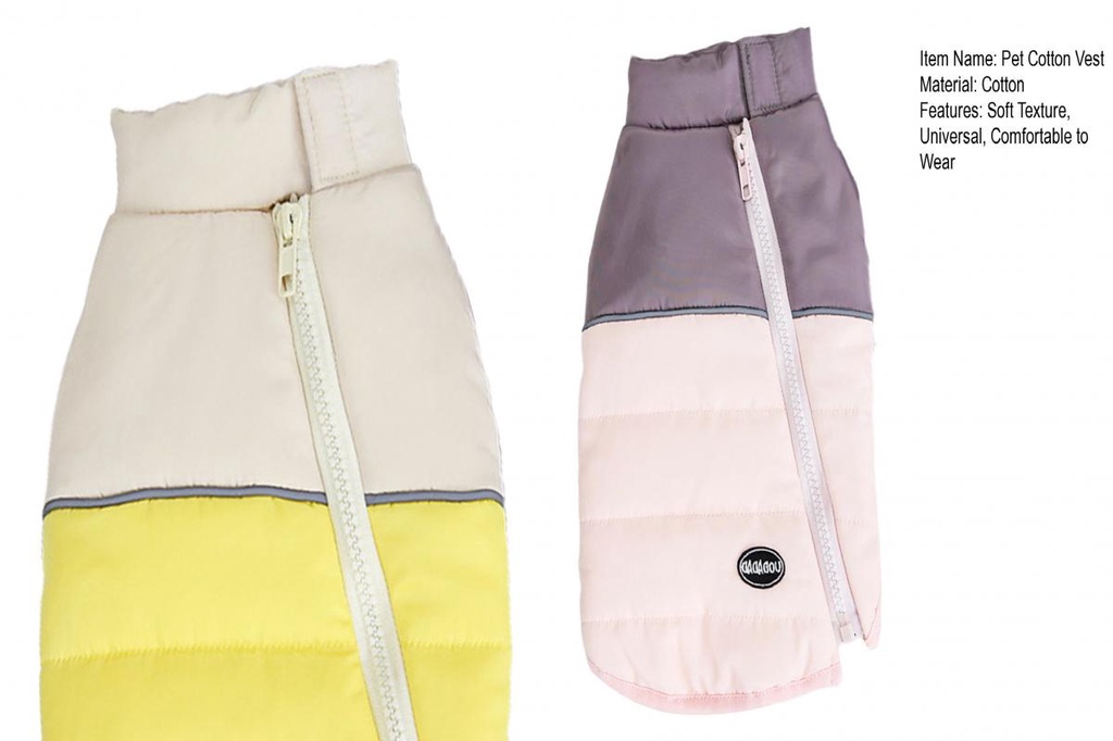 areluno| Elastic Pet Vest for Winter Color Matching Pet Cotton Vest ...