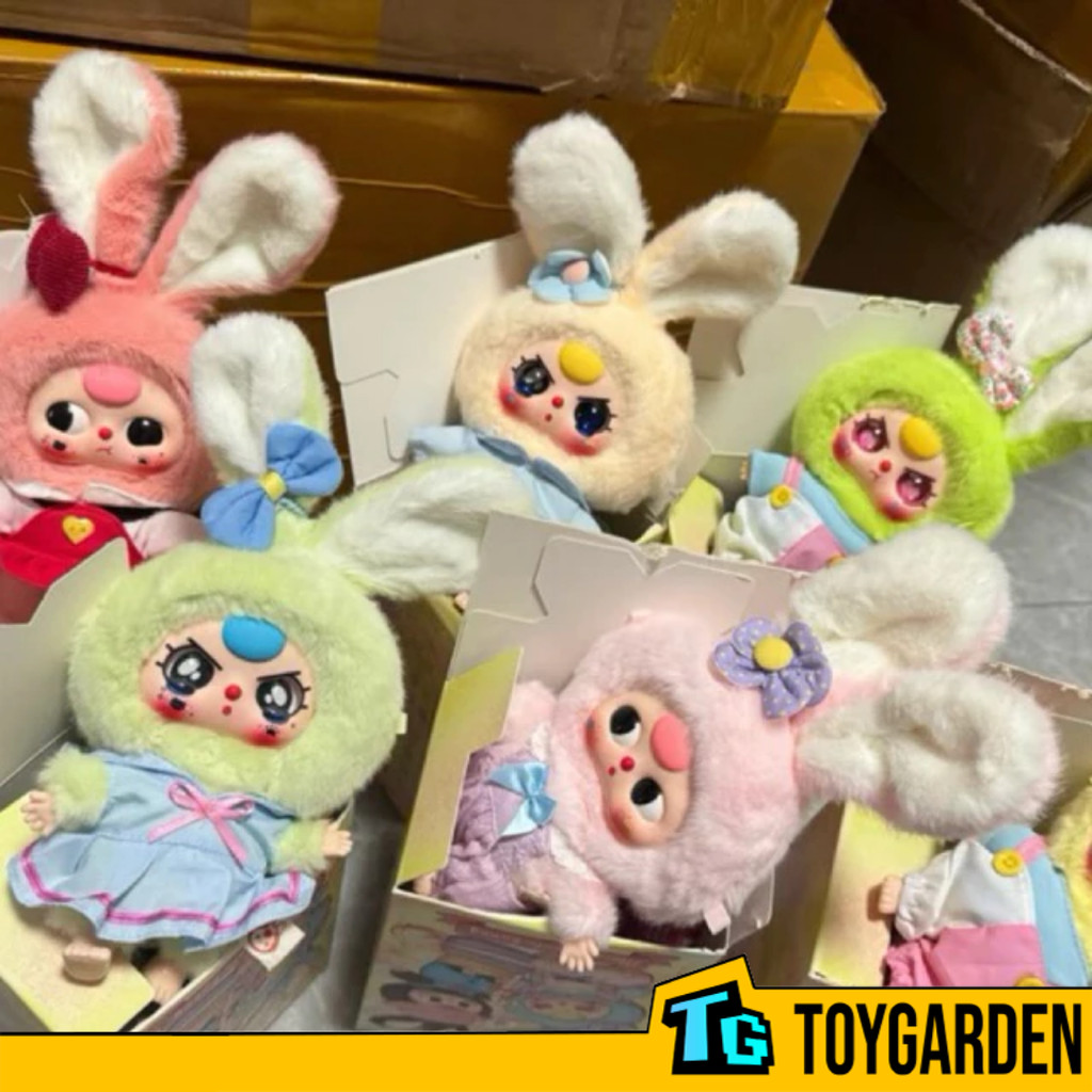 Baby Three Macaron Cute Bunny Plush Series Blind Box 娃三岁马卡龙小小兔毛绒系列盲盒 ...