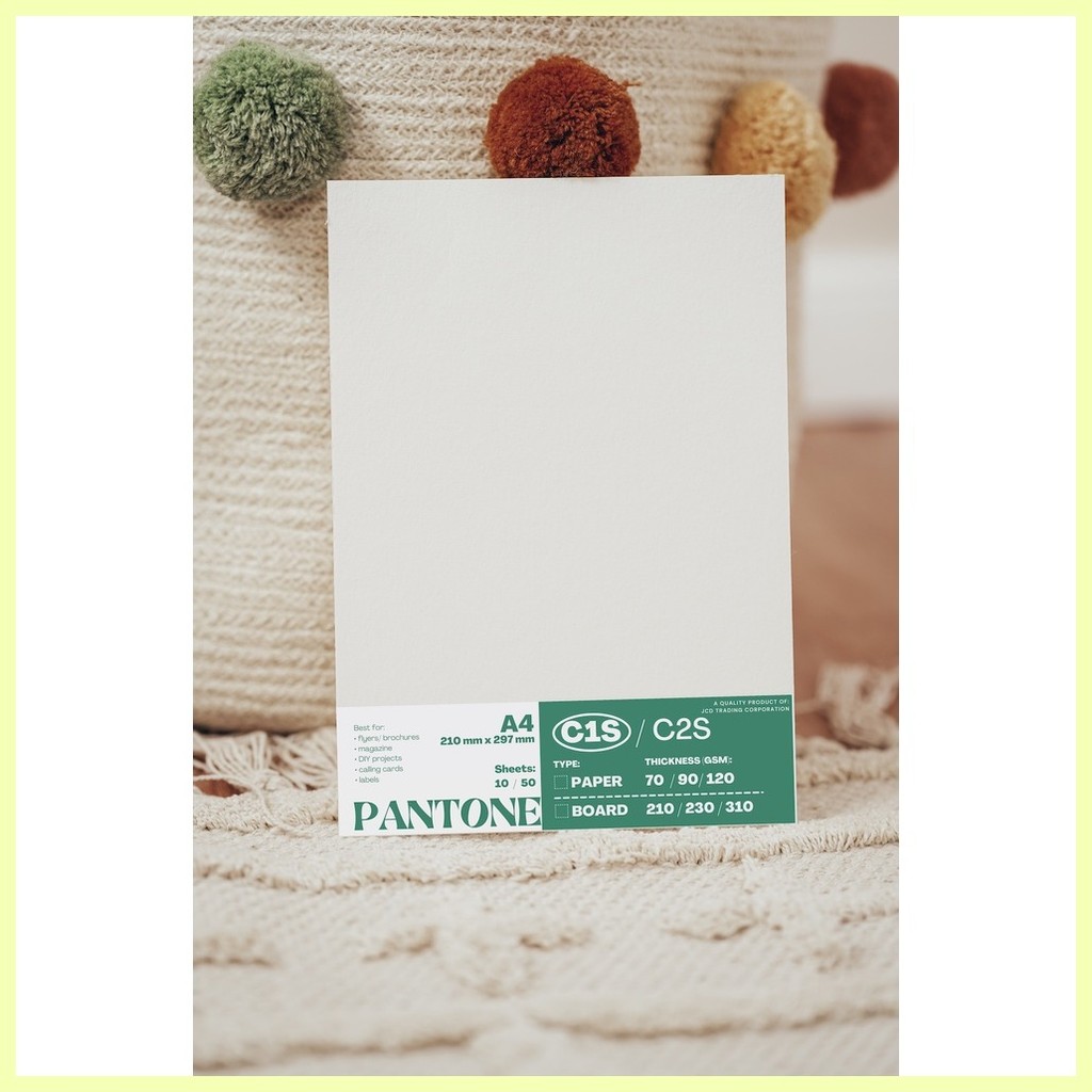 PER PACK ] Pantone Coated Paper C1S / C2S Paper / Board A4 Size 50s 10s ...