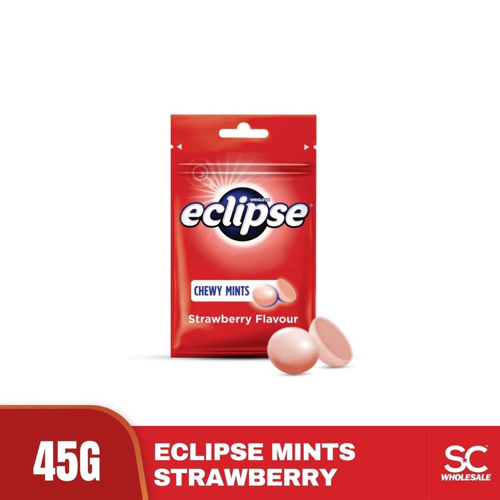 Eclipse Chewy Mints Candy Strawberry 45g | Shopee Philippines