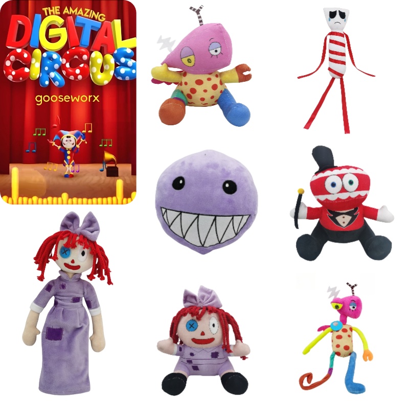 Amazing Digital The Circus Plush Magical Number Circus Rabbit Clown Toy ...