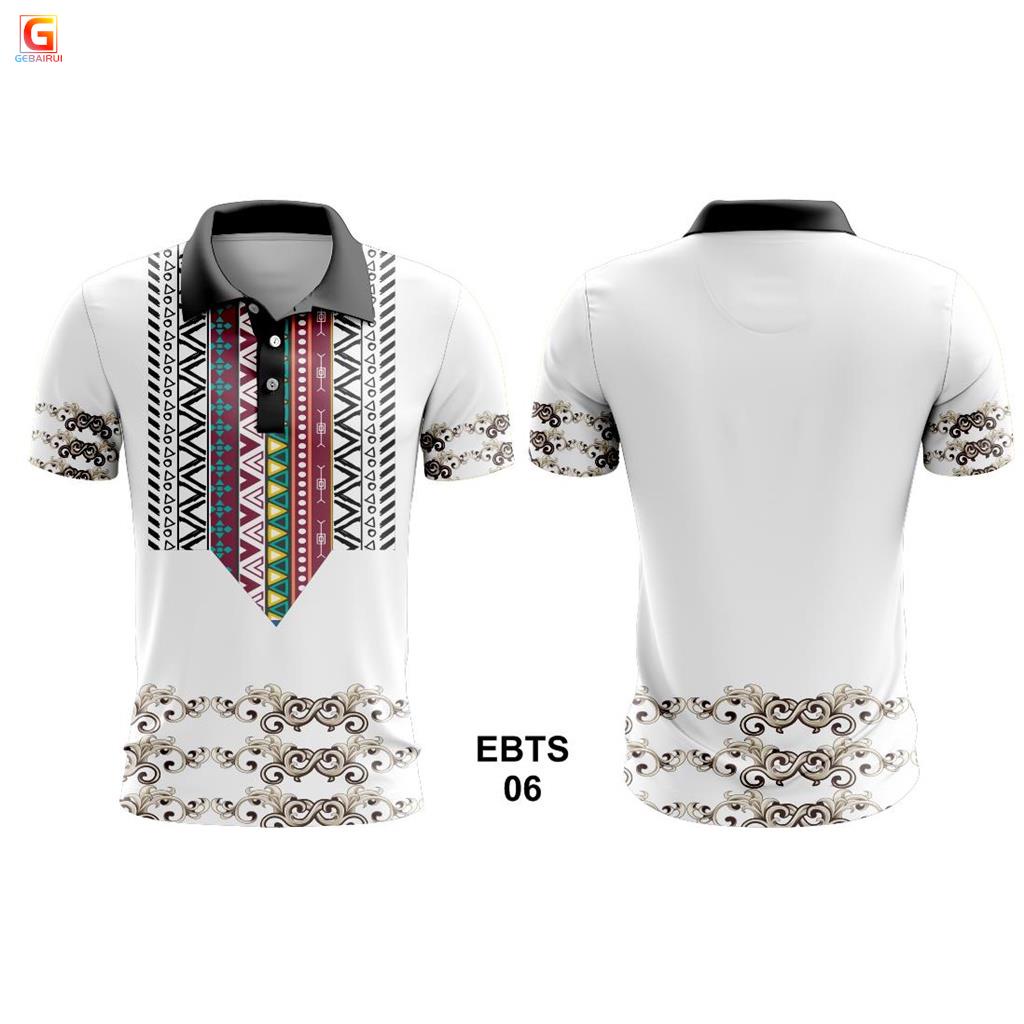 New Design Tribal Ethnic Print Full Sublimation Polo Shirt Comfortable ...
