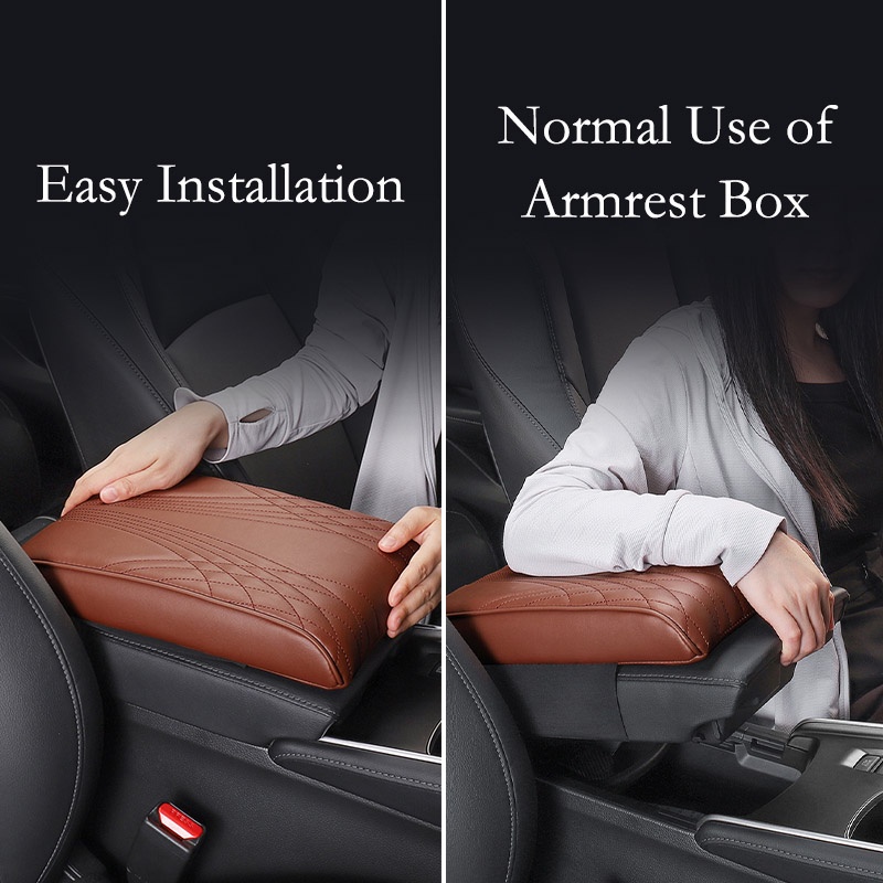 Ford Everest Car Armrest Box Mat Auto Center Console Storage Leather Box Cover Mat For Everest ...