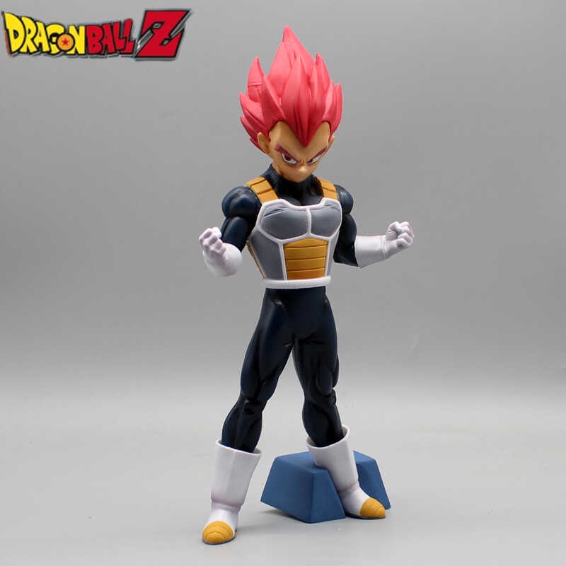 24Cm Anime Dragon Ball Super Broly Red Hair Vegeta SSJ God GK Figure ...