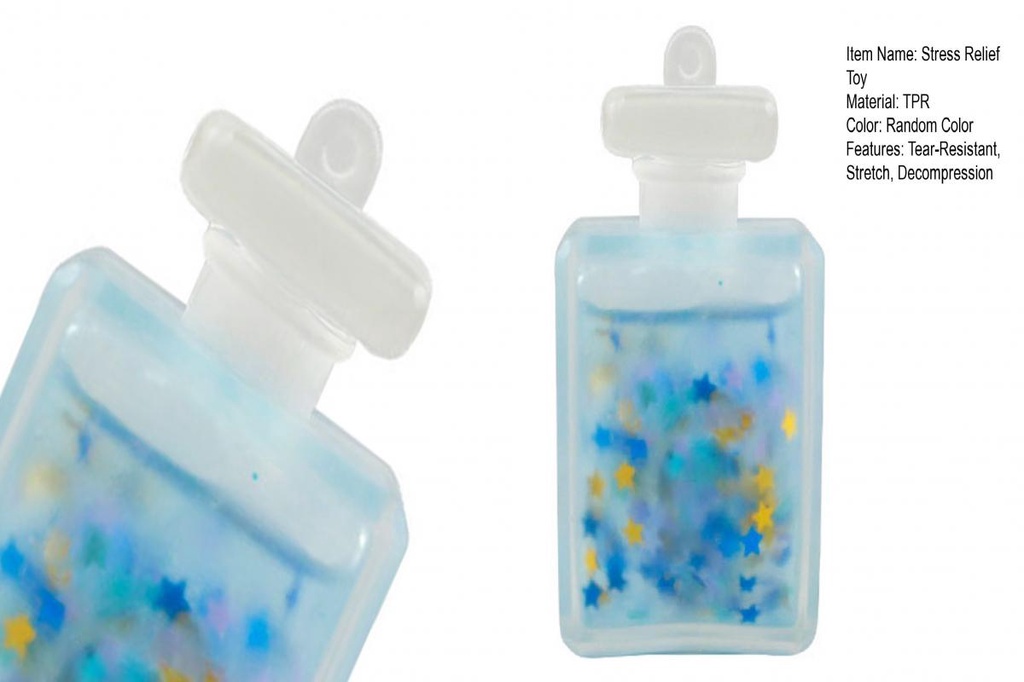 SU Stress Relief Toy Perfume Bottle Shape Soft Texture Flexible ...