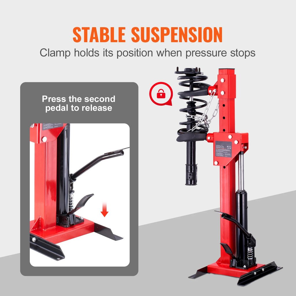 1 Ton Hydraulic Spring Compressor Hydraulic Foot Pedal Assist Strut ...