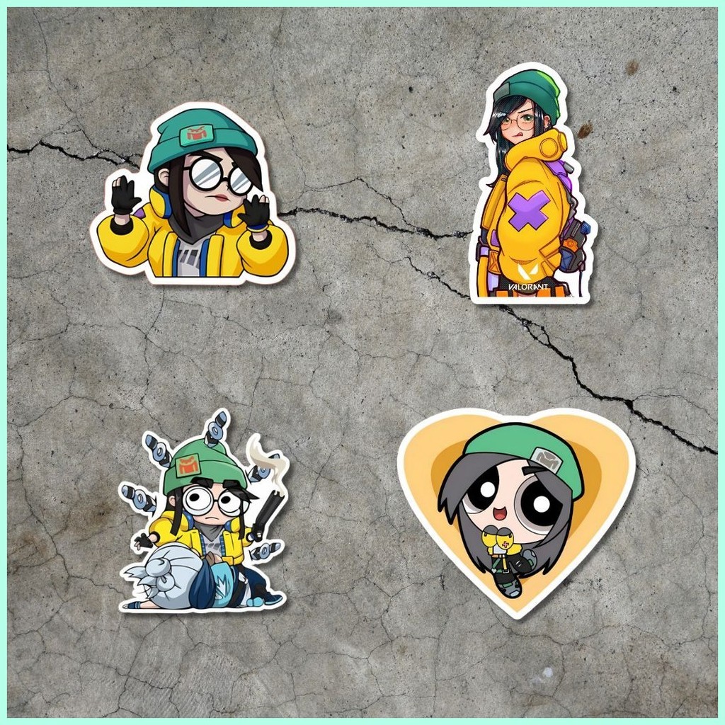 Valorant Agent: KillJoy 12pcs Sticker Pack | Die-Cut Matte Laminated ...