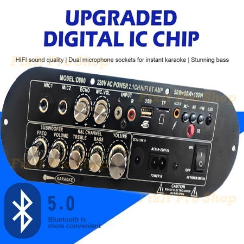 2.1 Channel Bluetooth Multi-function Digital Power Amplifier Board High ...