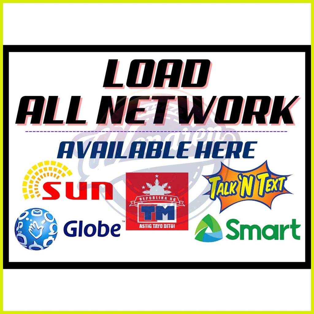 Store Sign Loading Station Sari Sari Store Laminated & PVC Sign ...