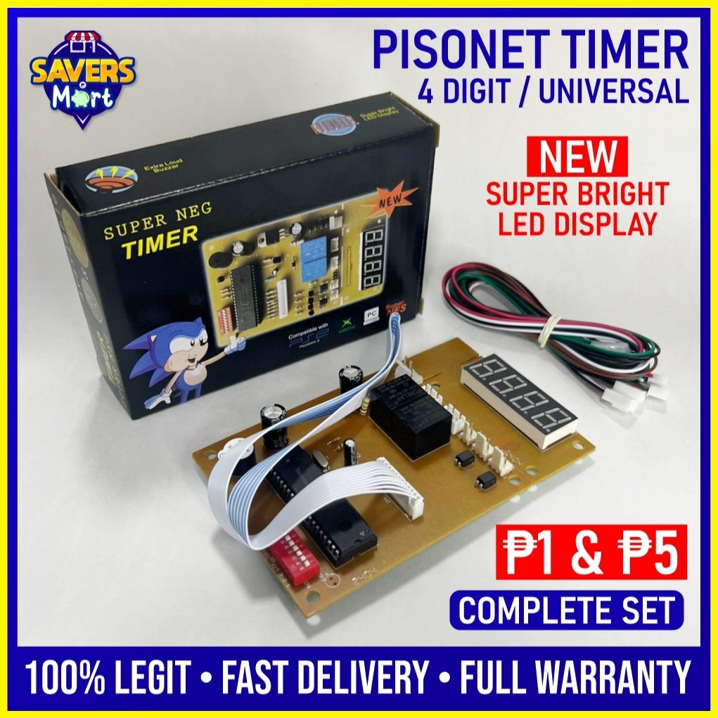 ⭐ Original Pisonet Timer 4 Digits Universal P1 & P5 / Pisowifi ...