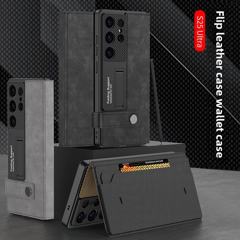 Flap Pu Leather Wallet Casing for Samsung Galaxy S25 S24 S23 Ultra S24U ...