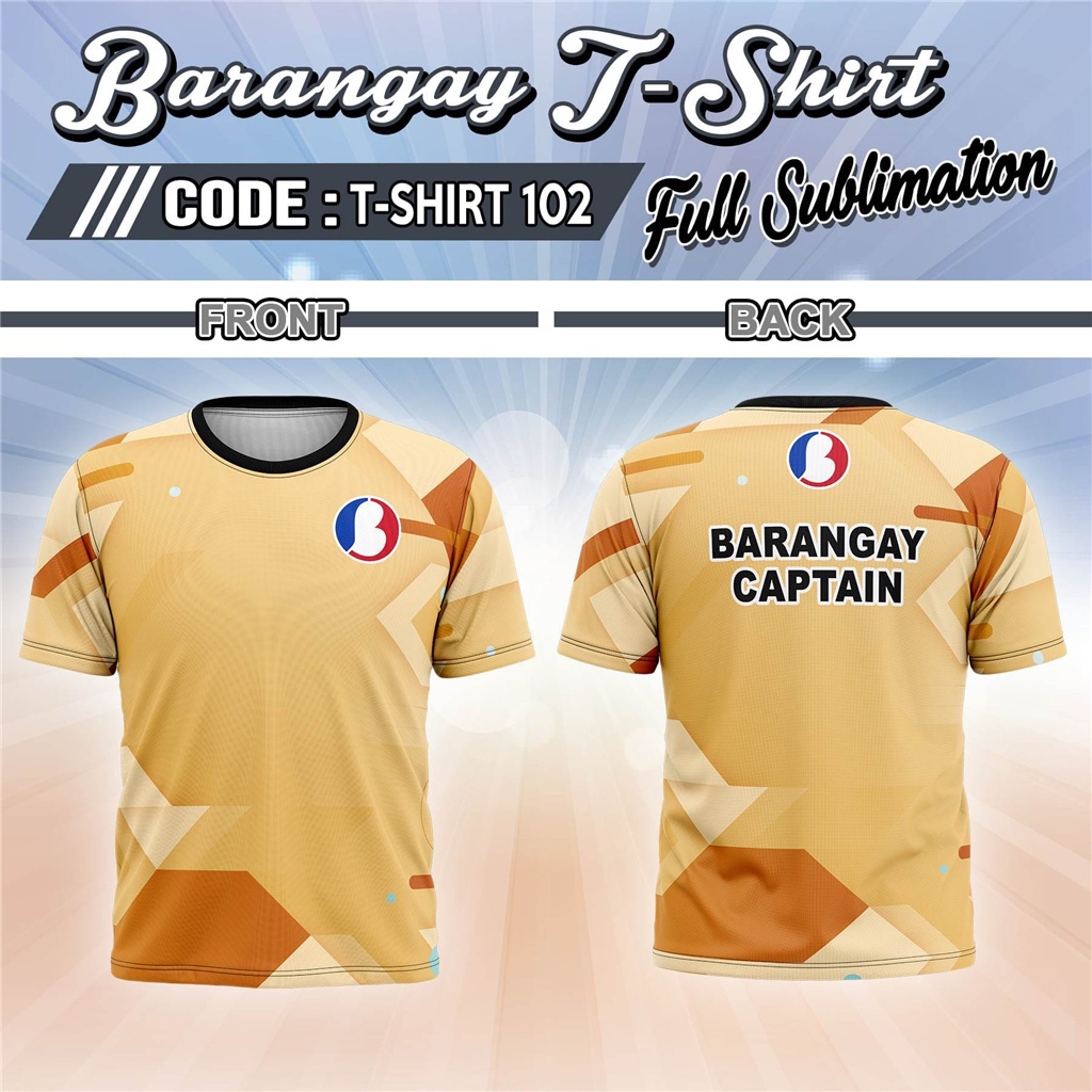 BARANGAY CAPTAIN TSHIRT full sublimation for men - [SPOT COMMODITY ...