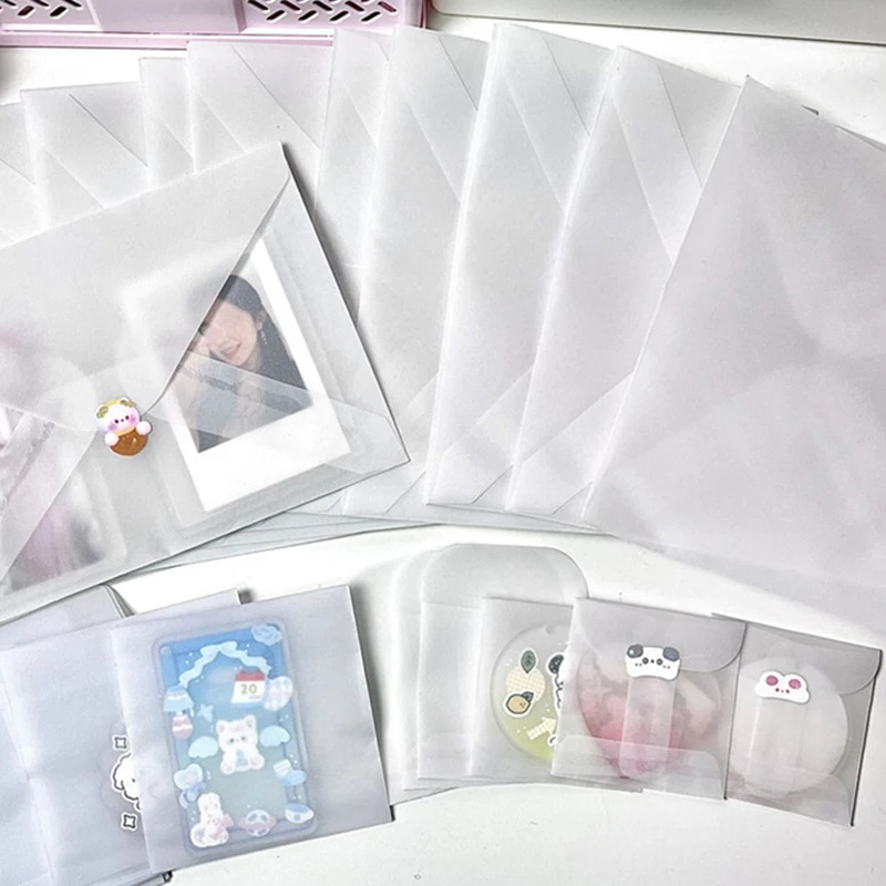 Semi-transparent Waterproof Paper Envelope/ DIY Postcard Idol Star ...