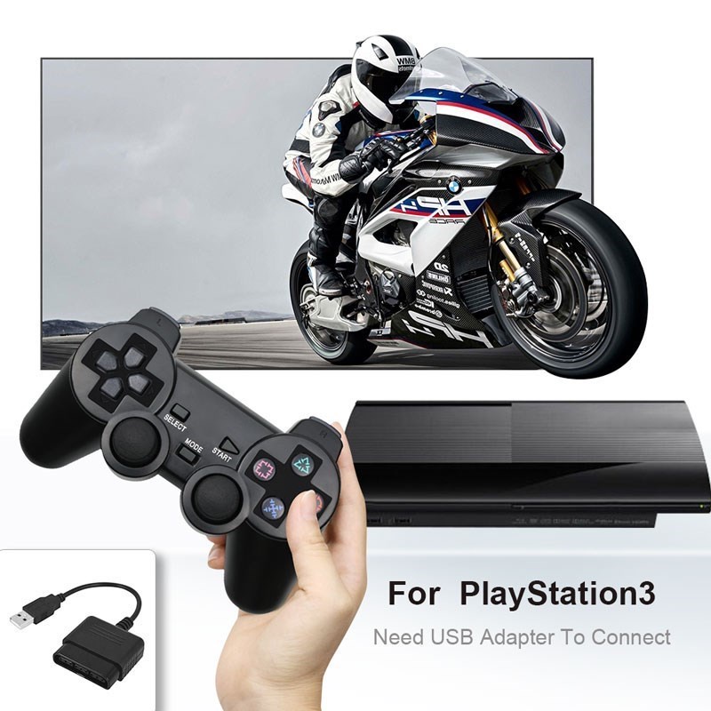Transparent Color Wireless Gamepad for Sony PS2 Controller for ...