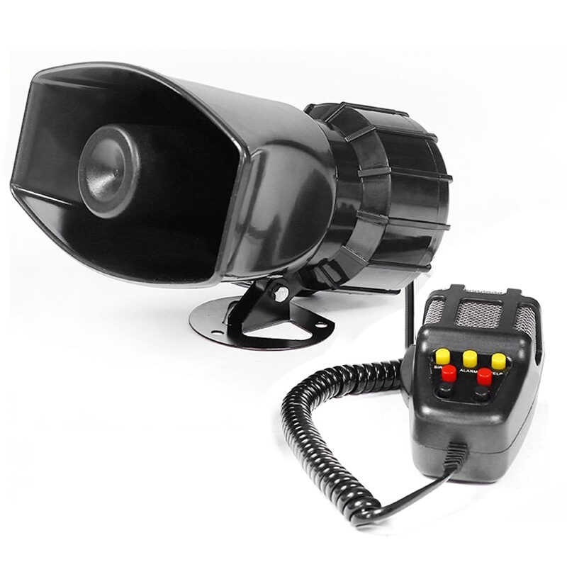 7 Sound 12V Car Electronic Warning Siren Motorcycle Alarm Police ...