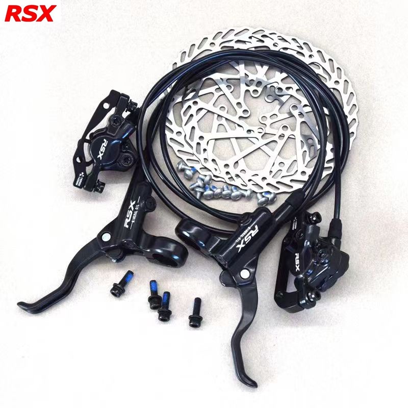 RSX Mountain Bike Oil Disc Hydraulic Brake Kit Mtb Bicycle Disc Brake Kit Front + Rear Mountain ...