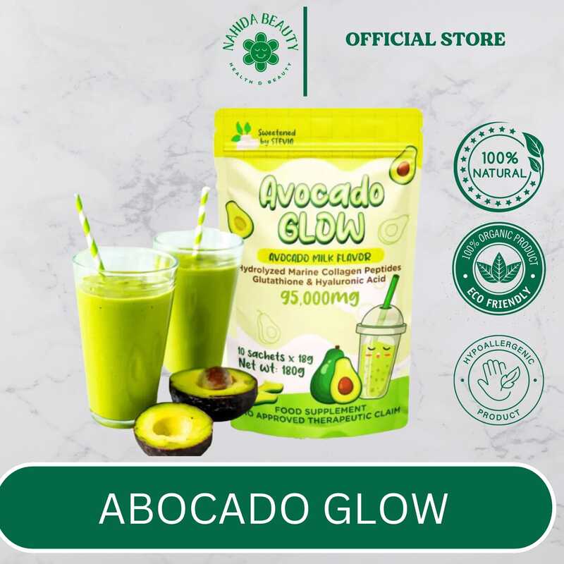 ORIGINAL!!! AVOCADO GLOW Avocado Milk Flavor Drink Hydrolyzed Marine ...