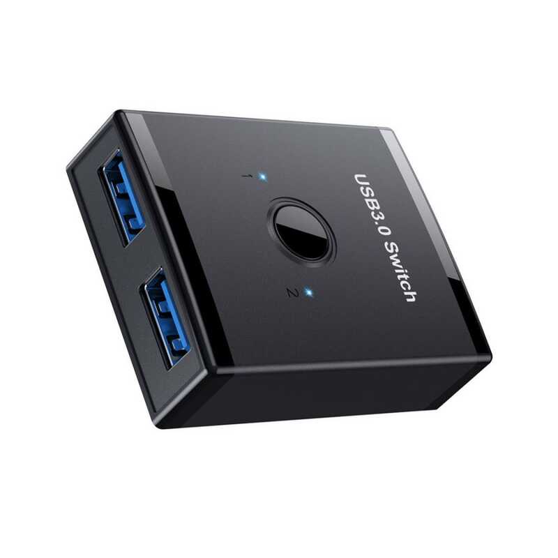 Zihan KVM Bidirectional USB 3.0 Switch Selector 2 To 1 Pcs Sharing Or 1 ...