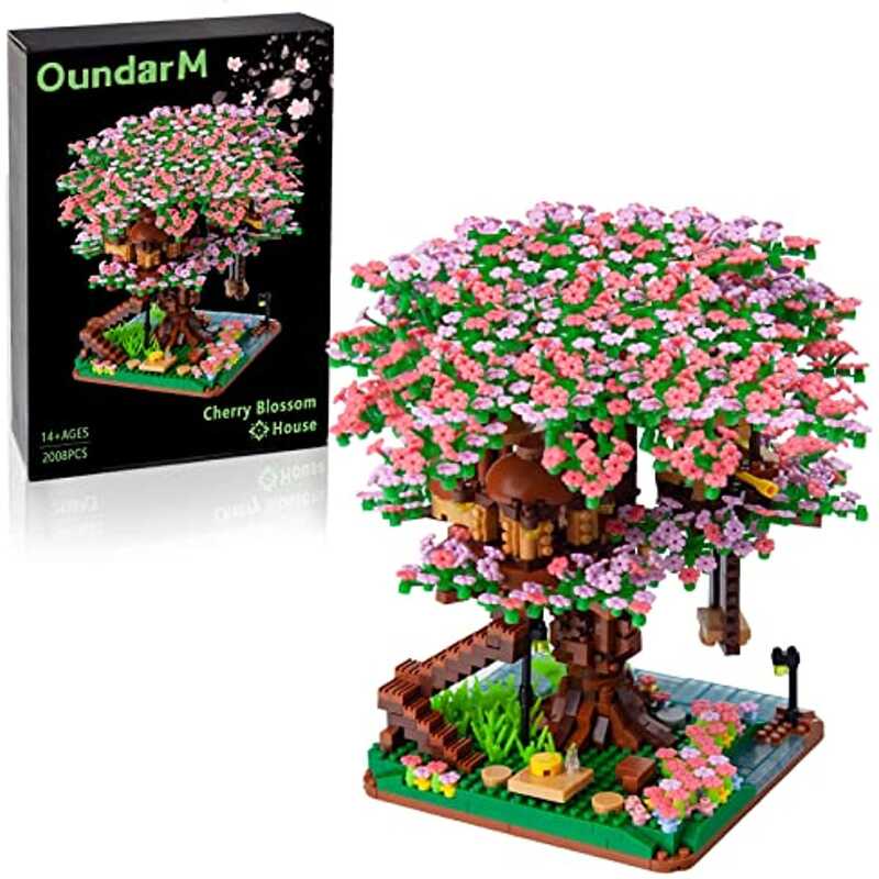 Cherry Blossom Treehouse Bonsai Tree Building Blocks Set Sakura ...