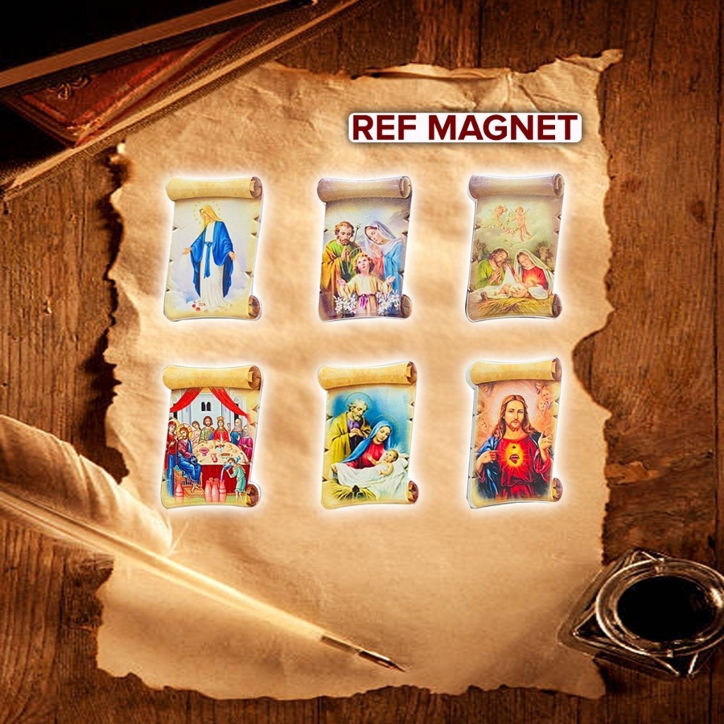 Celina BUY 1 TAKE 1 Ceramic Holy Religious Mini Ref Magnet Souvenir(Random Design) | Shopee ...