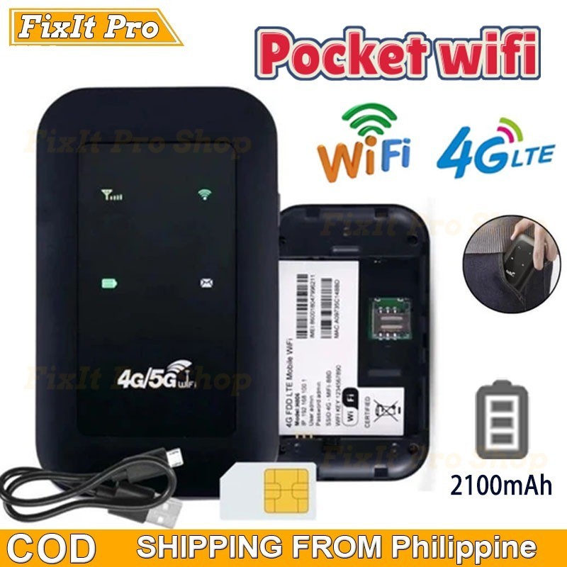 4G/5G LTE WiFi Modem MF800 SIM Card Slot Wireless Travel Hotspot Black ...