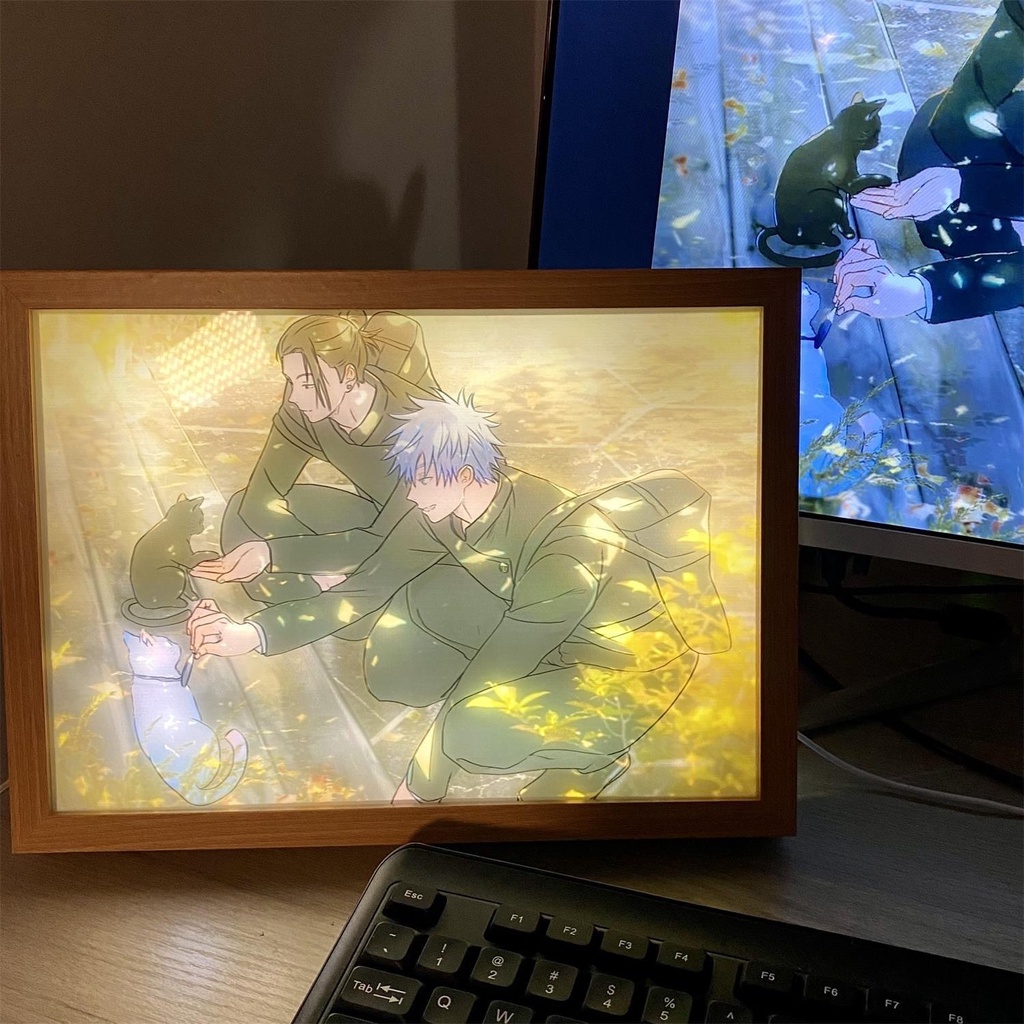 Anime Jujutsu Kaisen 3-Color Lumination Painting Doujin Light Painting ...