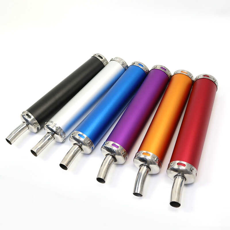 Motorcycle Pipe Adjustable Silencer Street Scooter Motocross 6x28cm ...
