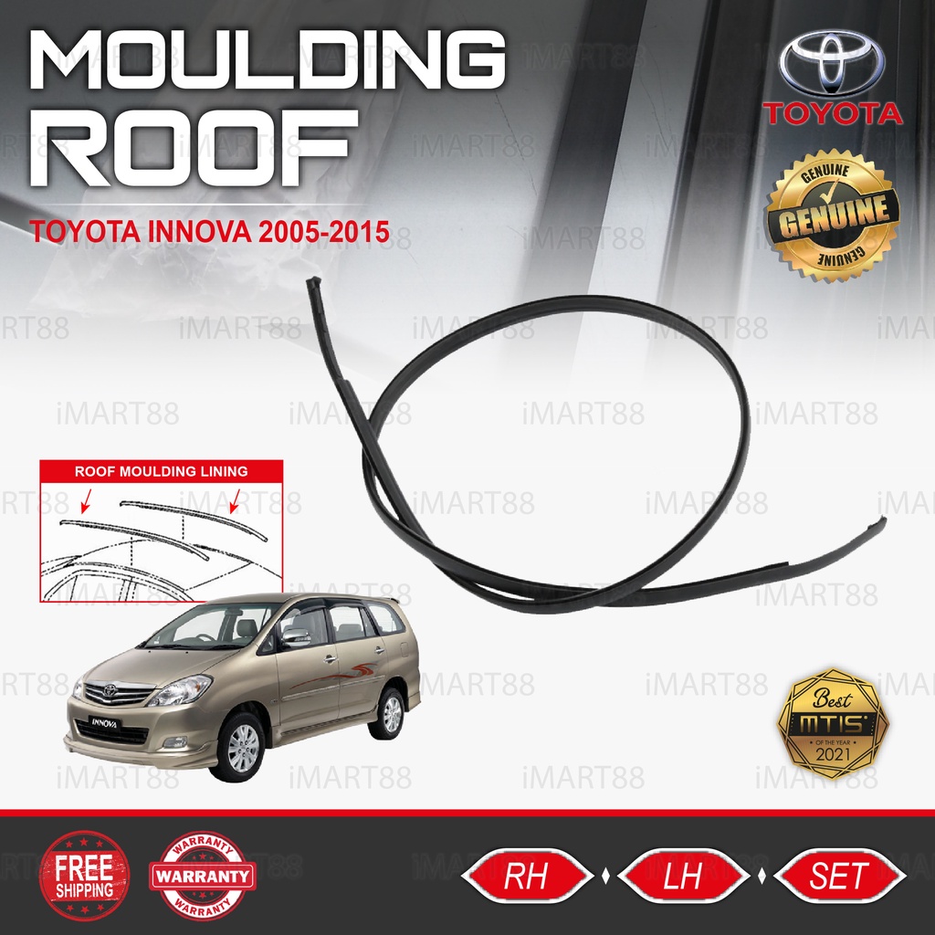 MTIS / TOYOTA INNOVA 2005-2015 ROOF MOULDING LINING RUBBER OUTER STRIP ...