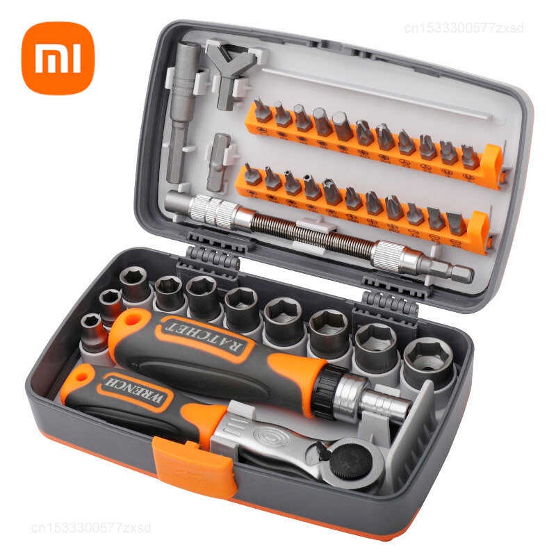 Xiaomi 38 Pcs Precision Ratchet Screwdriver Torque Wrench Set gamit ang ...