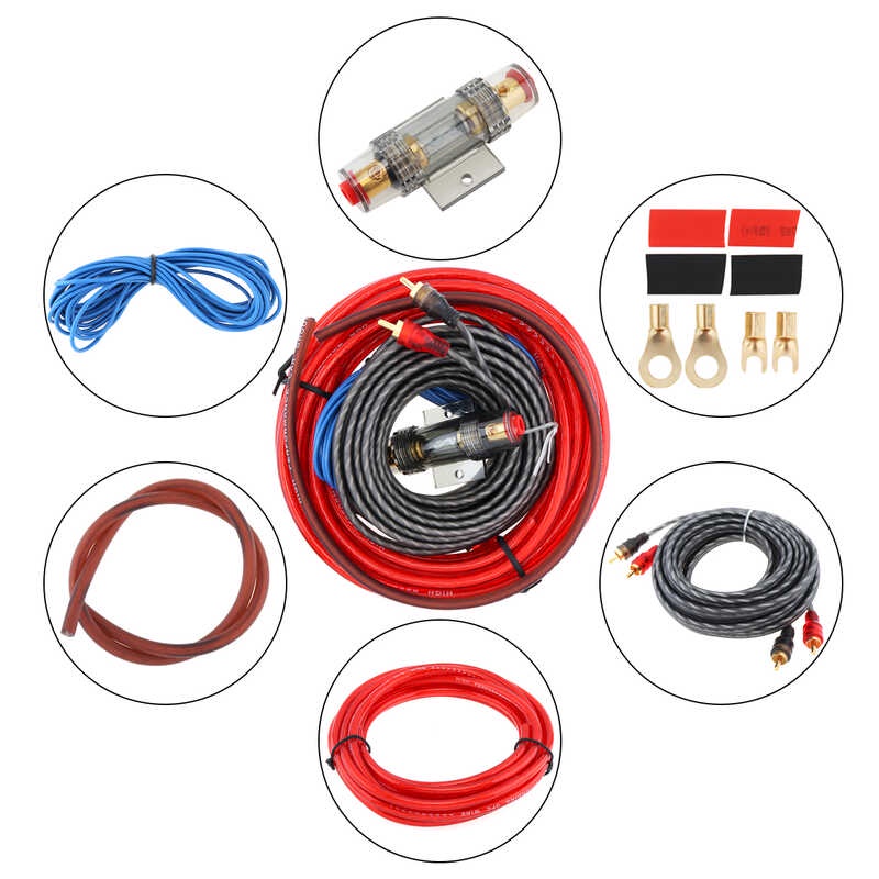 1 Set Ng Car Audio Wire Wiring Kit Car Speaker Woofer Cables Car Power ...