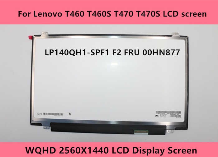14"Slim Laptop Led Lcd Screen Lp140qh1-Spf1 F2 FRU 00Hn877 IPS For ...