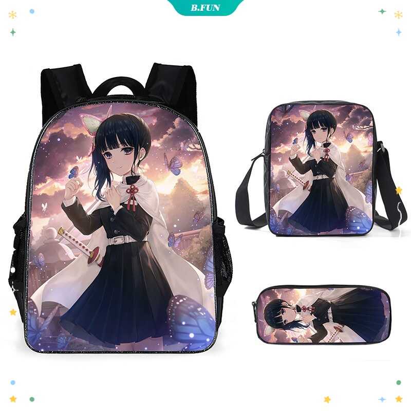 Anime Students Backpack Demon Slayer Tsuyuri Kanao Larawan 3D Printing ...
