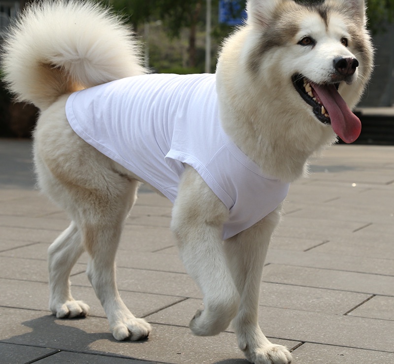 Large Dog Clothes Solid Color Vest Big Dog Costume Husky Golden ...