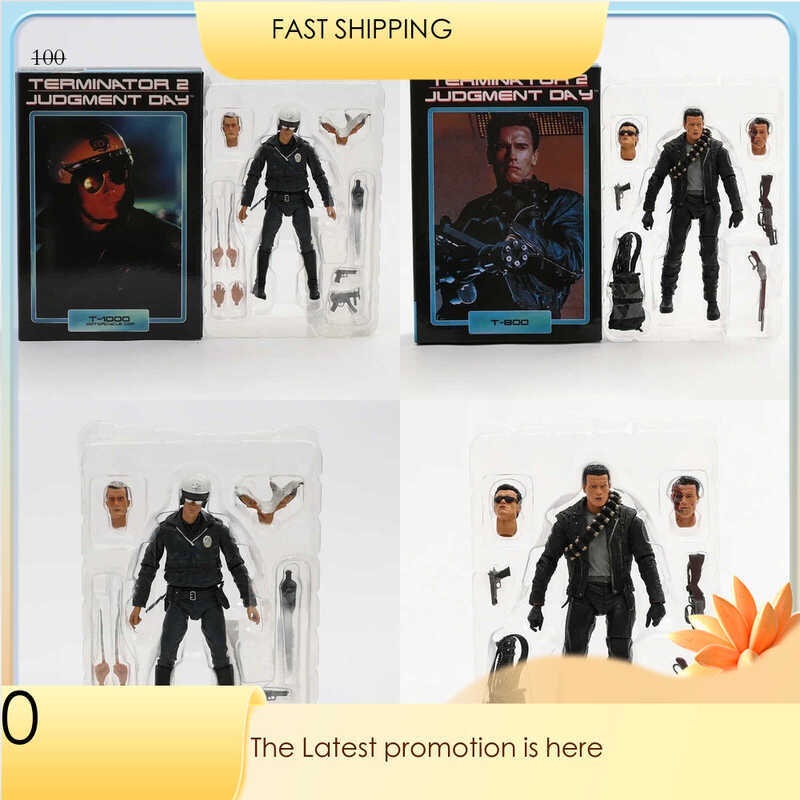 NECA Terminator 2 Judgment Day T-800 T-1000 Action Figure Doll PVC ...