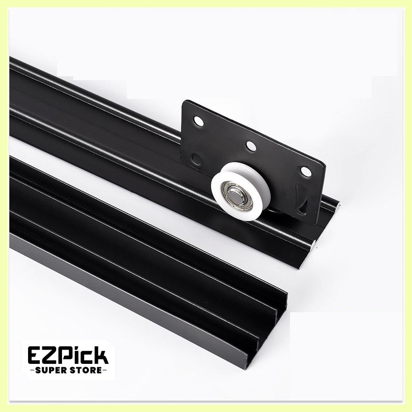 유 0 dB super silent Sliding Door A Pair Wardrobe cabinet sliding track ...