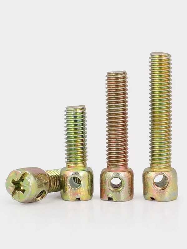 Lead sealing screw, zinc plated electric meter screw, cross hole screw ...