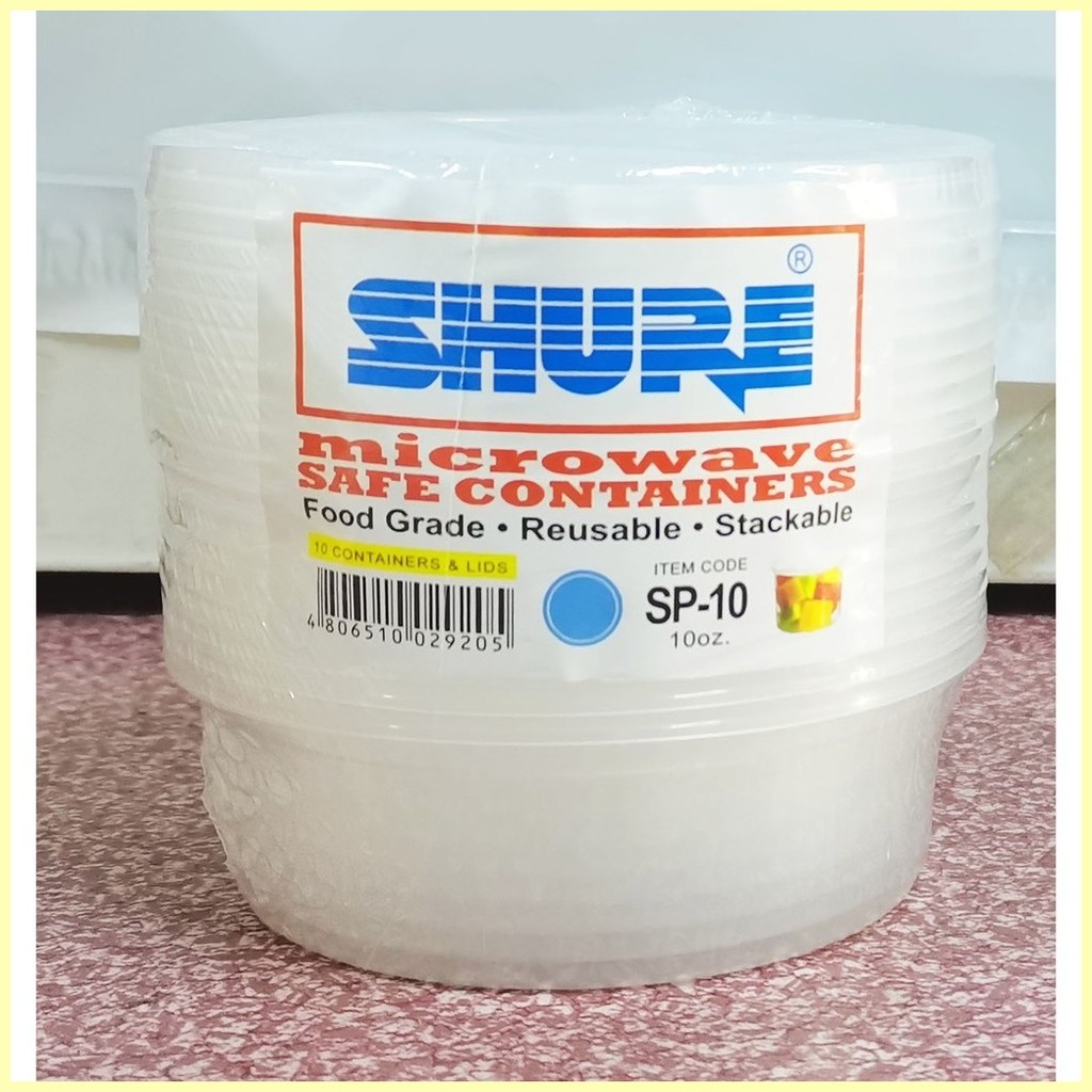10 pcs Disposable Tupperware/ Microwavable Container SP-250 /500/700 ...