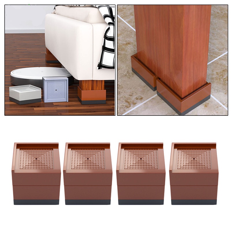 Heavy Duty Furniture Risers Sofa Bed Table Chair Riser Legs Lift ...