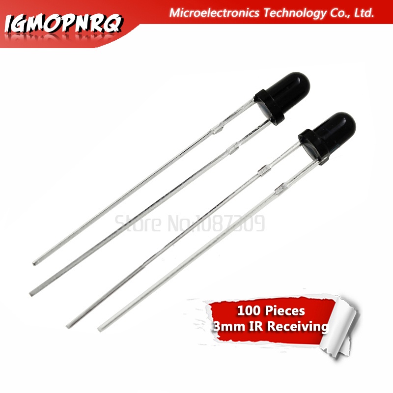 100pcs LED 3mm 940nm IR Receiving Diode Round Tube Light | Shopee ...