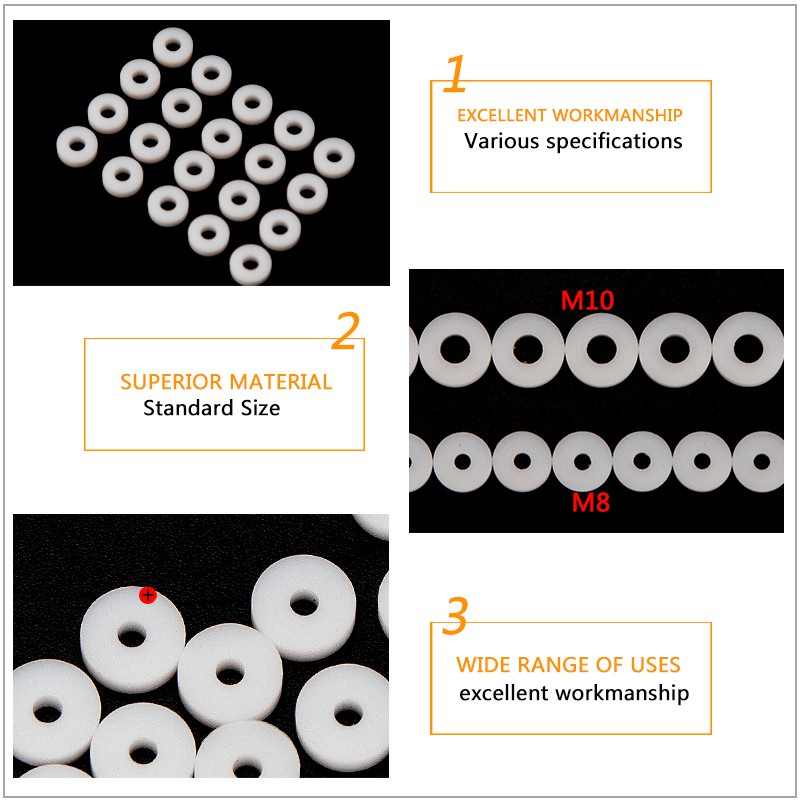 50pcs/set PCP Pneumatics M10 M8 PTFE O-Ring Gasket Air Seal Sealing ...