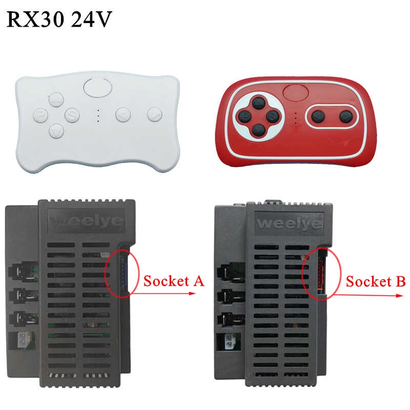 WEELYE 24V RX74 Children's Electric Car Bluetooth Remote Control,Wellye ...