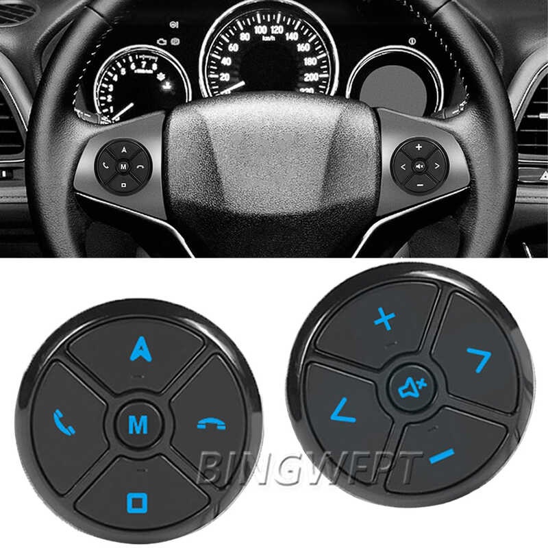 10 Keys Wireless Car Steering Wheel Control Button Para sa Car Radio ...
