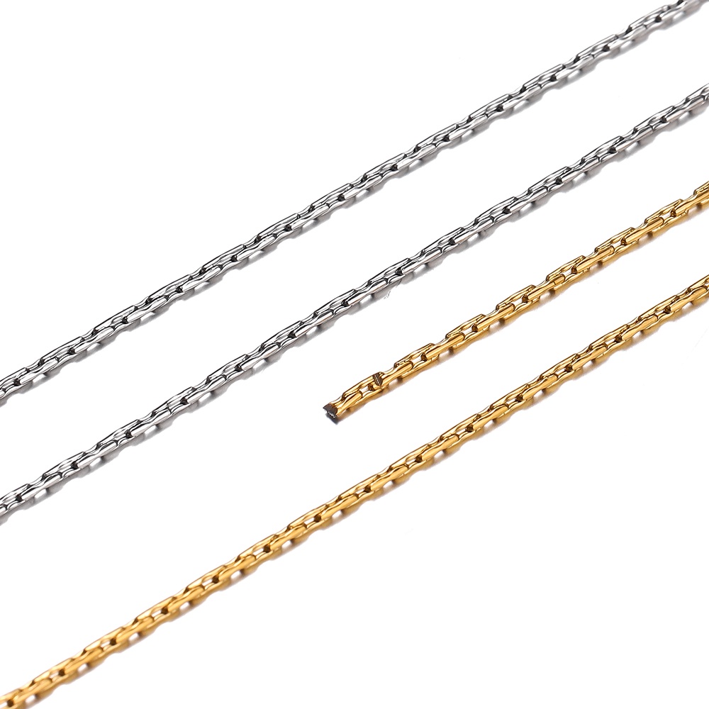 St. kunkka 2m 0.4mm Stainless Steel Dangling Round Chain Non-Allergic ...