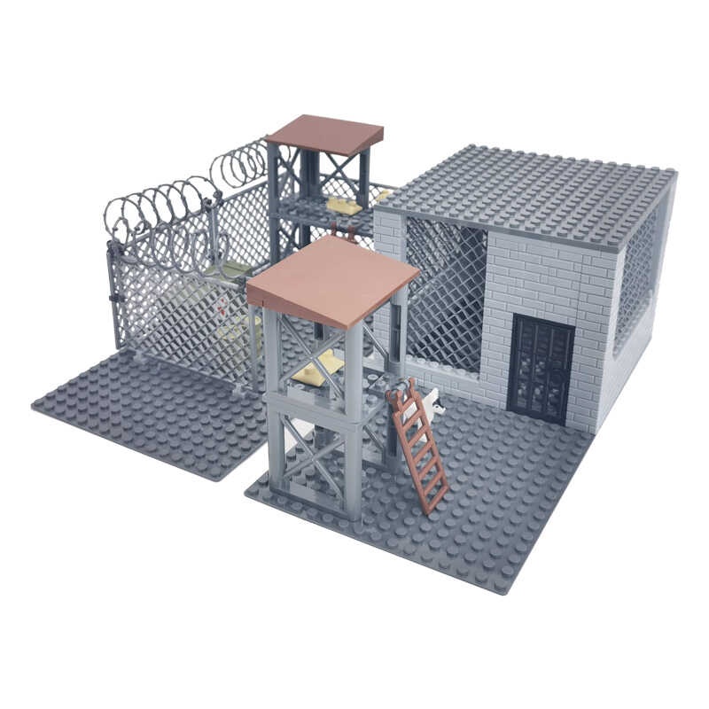 Army WW2 Blocks Military Base Weapons Guns Compatible Building Bricks ...