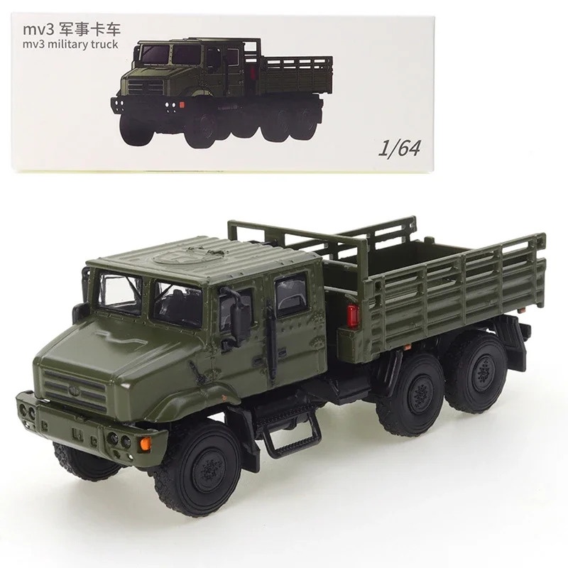 JKM 1/64 Military Vehicle JieFang MV3 Transport Truck Model Car Friends ...