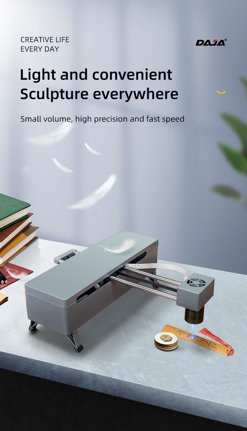 DAJA Laser Engraving Machine DJ7 5W Engraver for Portable Wood Label ...