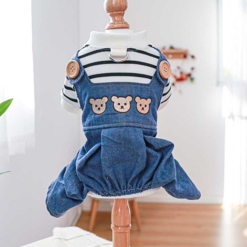 PETCIRCLE Damit Ng Aso Bear Cowboy Overalls Para Sa Maliit Na Medium ...